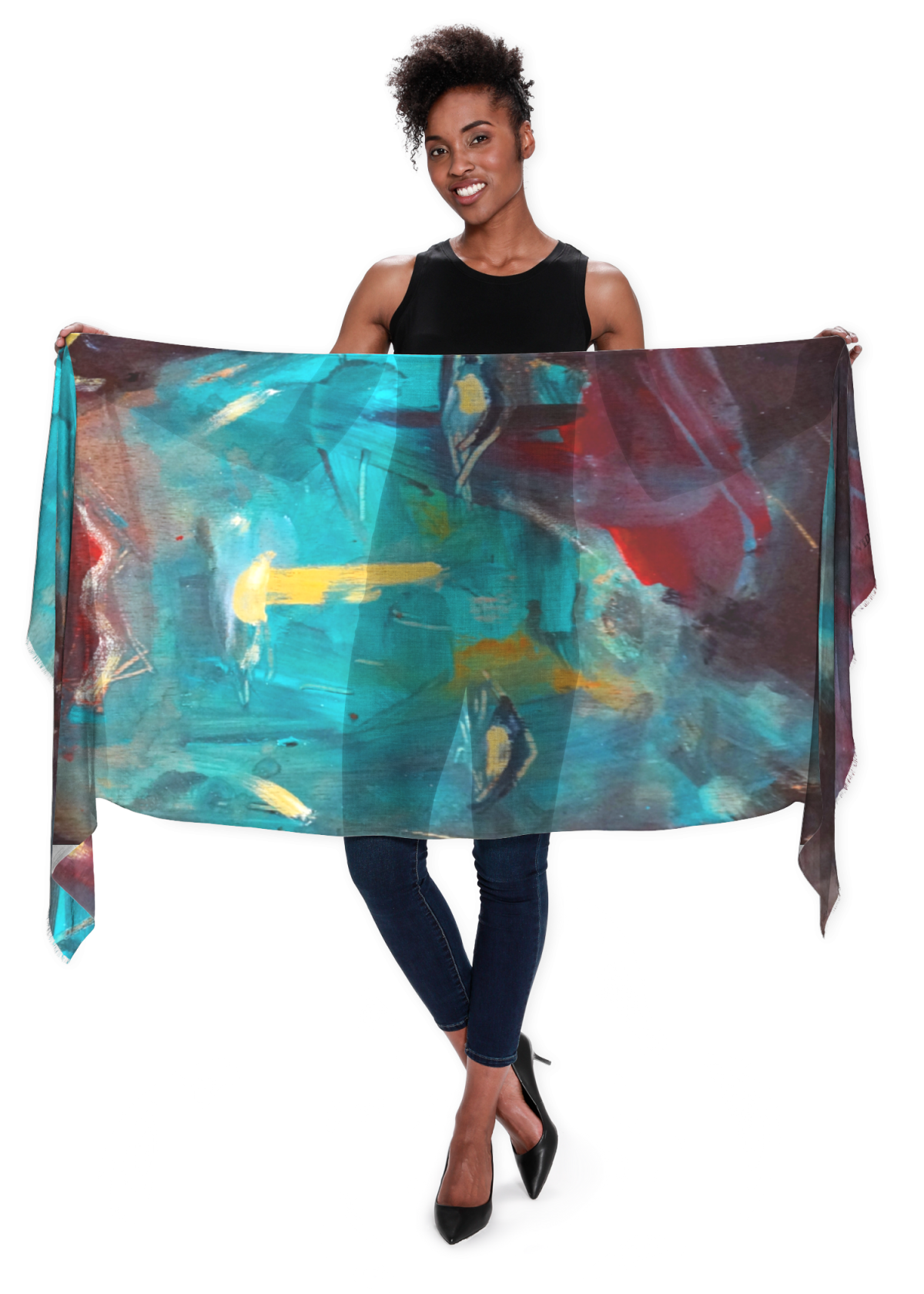 “Primitive” Modal Scarf | Stan Street | Hambone Gallery